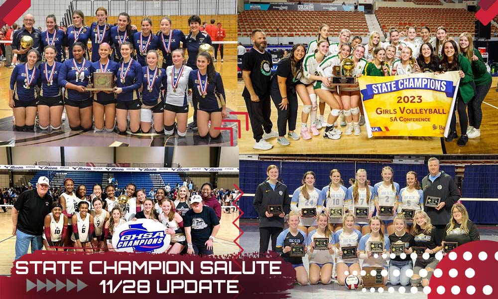2023 State Champion Salute (11/28 Update) | High School Volleyball ...